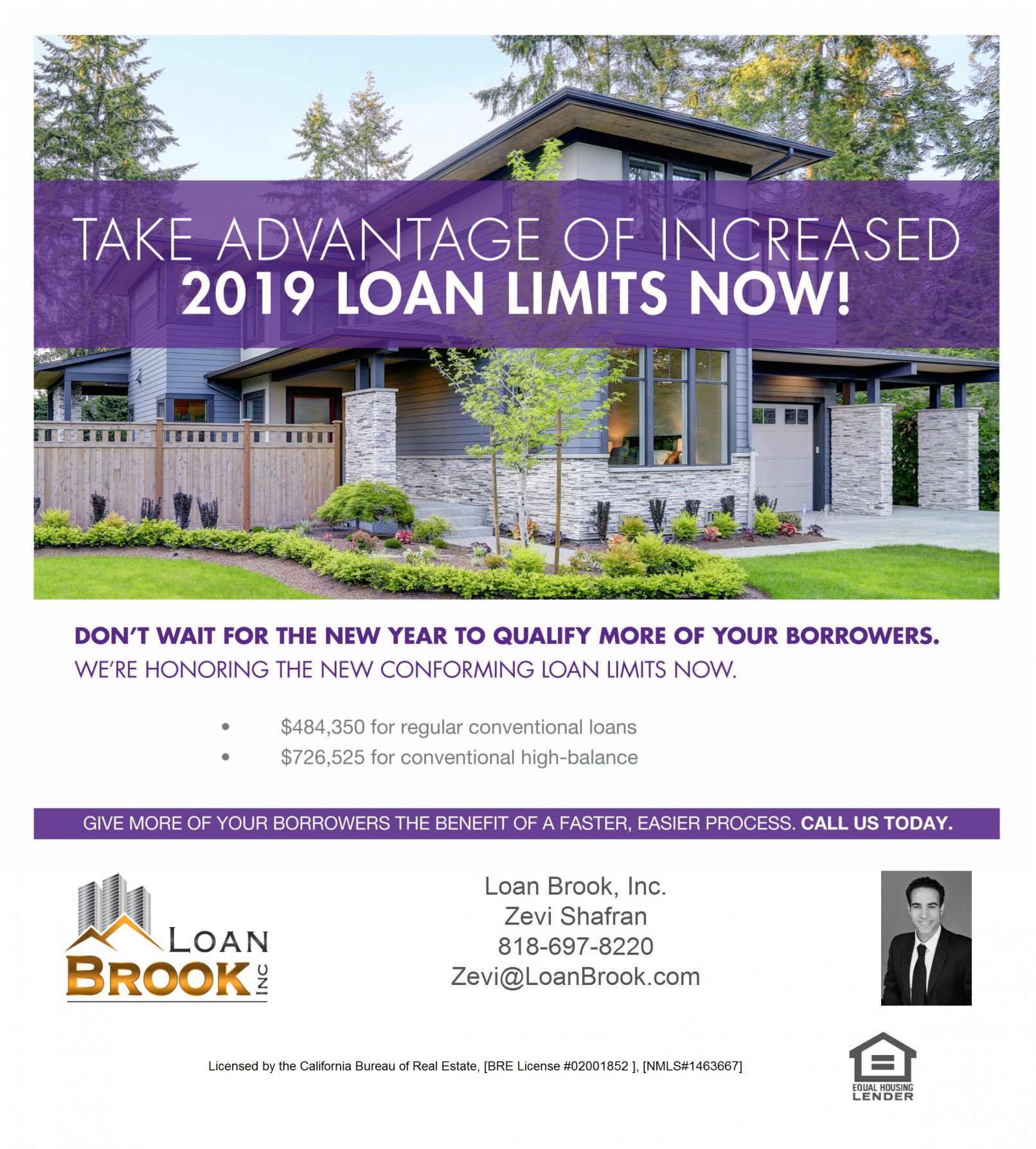 Take Advantage Of Increased Loan Limits for 2019 NOW! - Loan Brook, Inc.